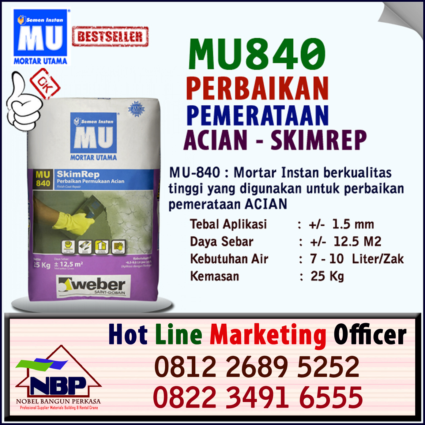 Grosir MU-840 | Perbaikan Permukaan Acian-082 234 916 555 – Jual Semen ...