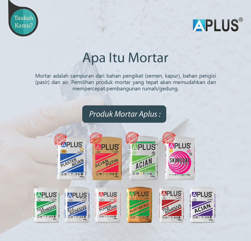 Katalog Aplus Mortar – Jual Semen Mortar Murah